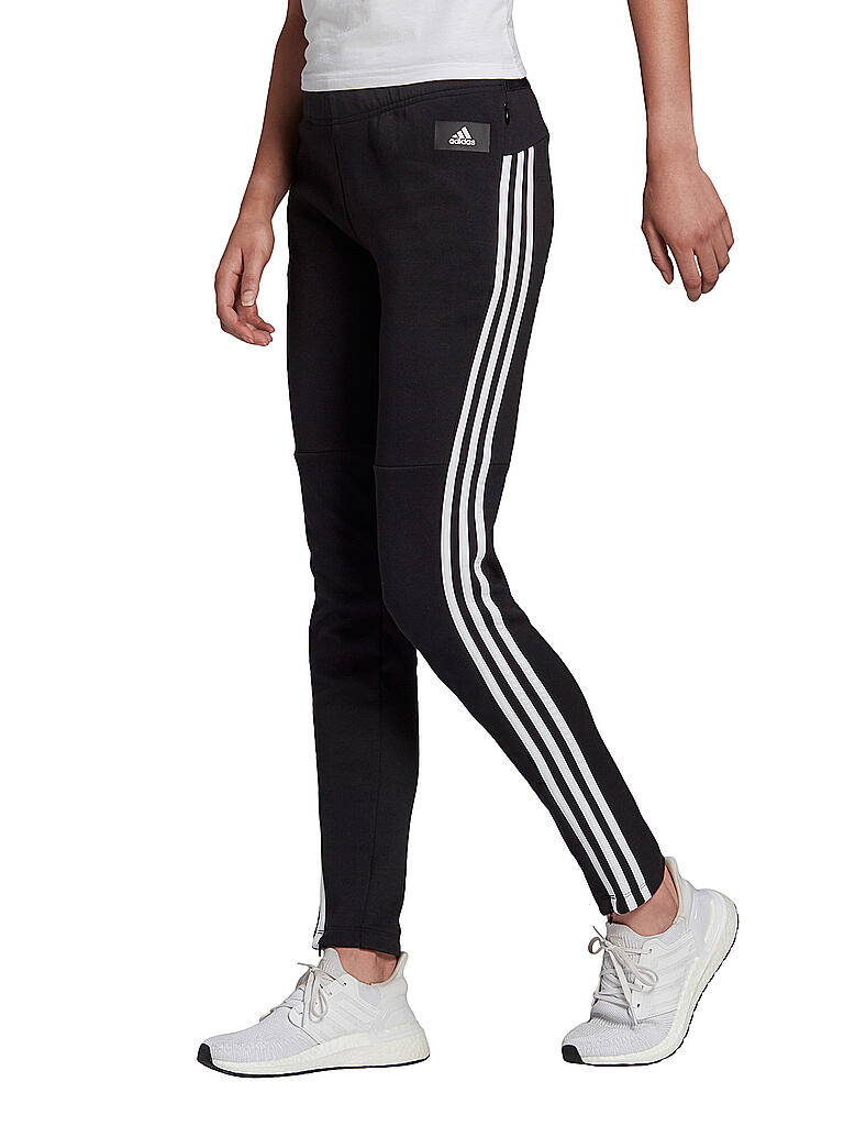 Adidas Damen Jogginghose Sportswear 3 Streifen Skinny Schwarz Xs