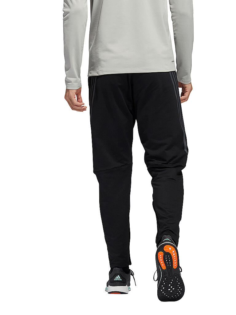 ADIDAS Herren Jogginghose Aeroready 3-Streifen schwarz