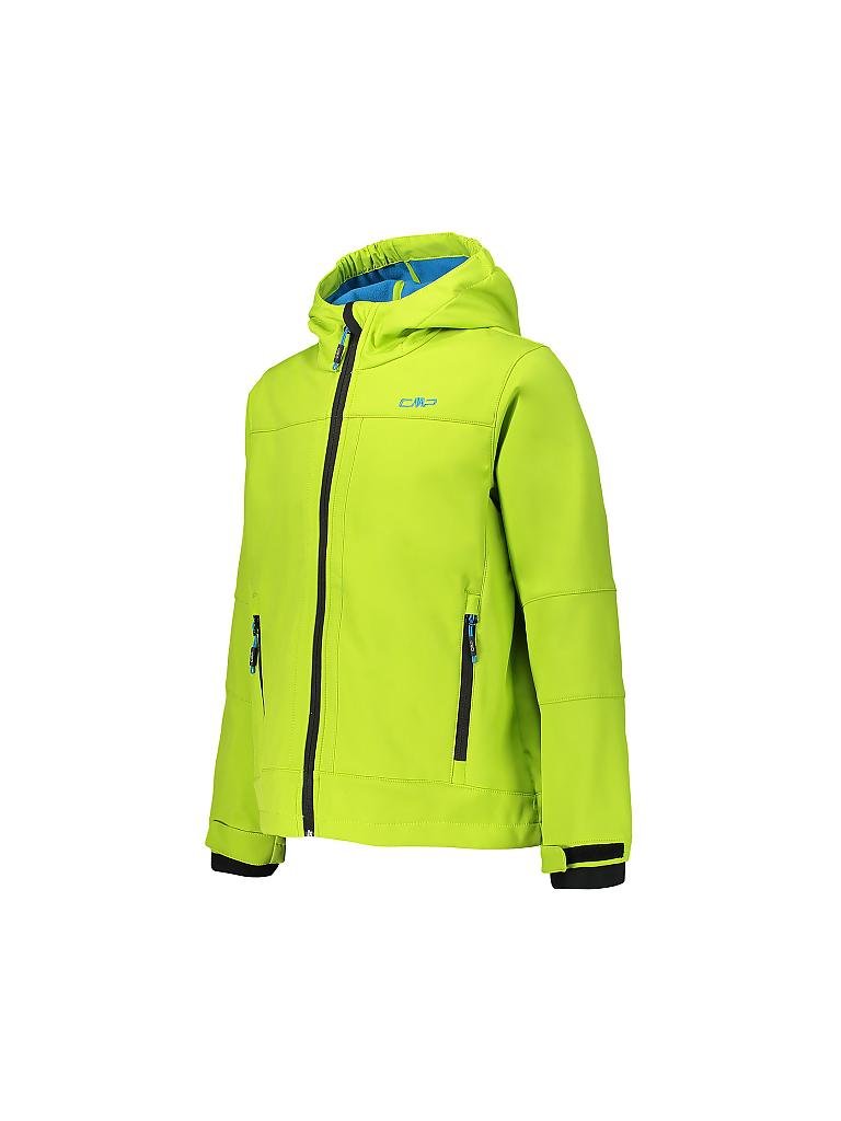CMP Kinder Softshelljacke Boy Fix Hood grün