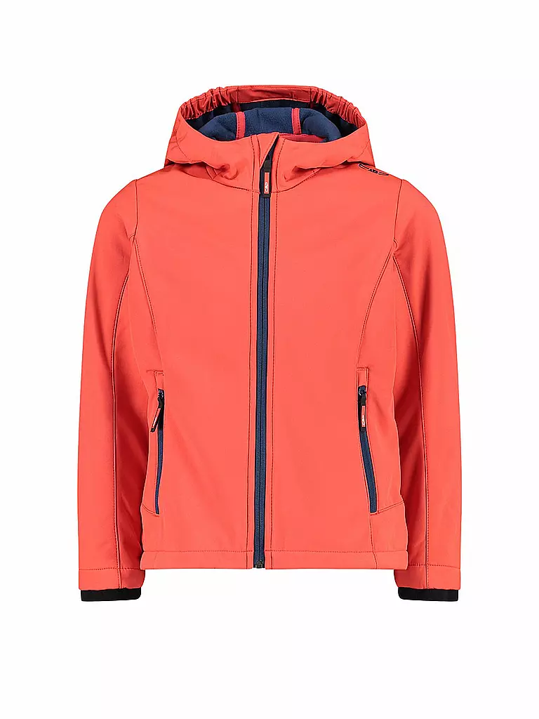CMP Mädchen Softshelljacke Girl Fix Hood koralle