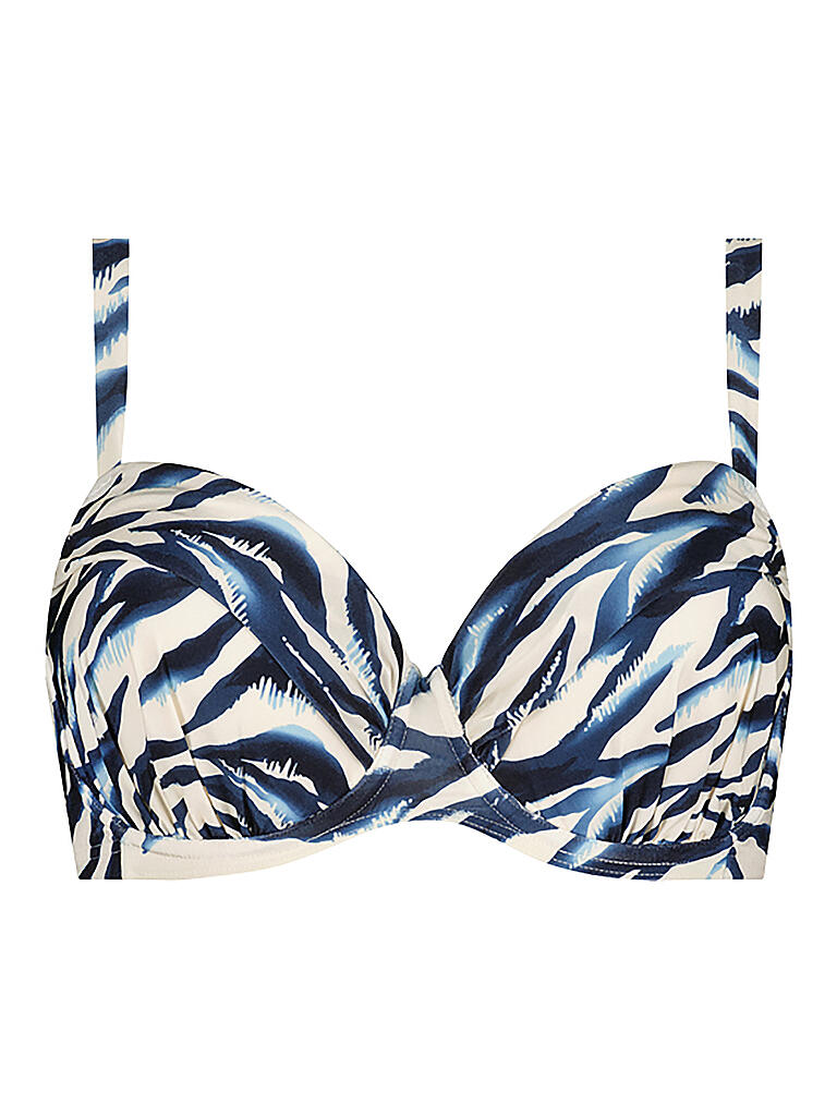 CYELL Damen Bikinioberteil Wavy Water blau