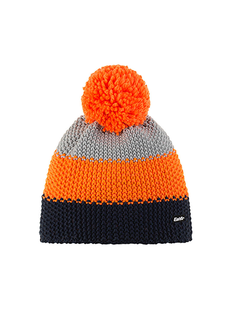 EISBÄR Kinder Haube Star Pompon grau