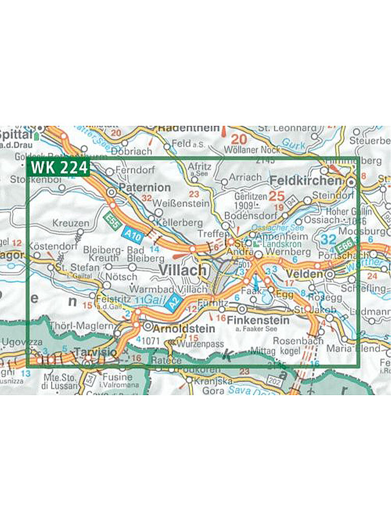 FREYTAG & BERNDT Wanderkarte Faaker See-Ossiacher See-Villach ...