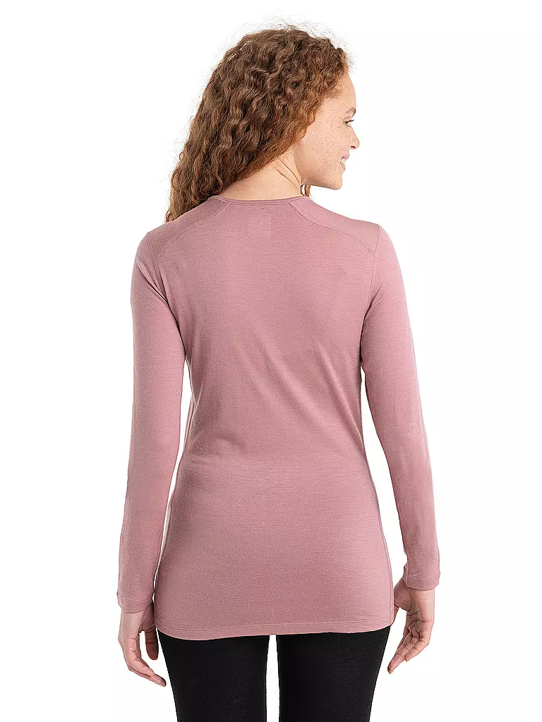ICEBREAKER Damen Funktionsshirt Merino 200 Oasis LS rosa