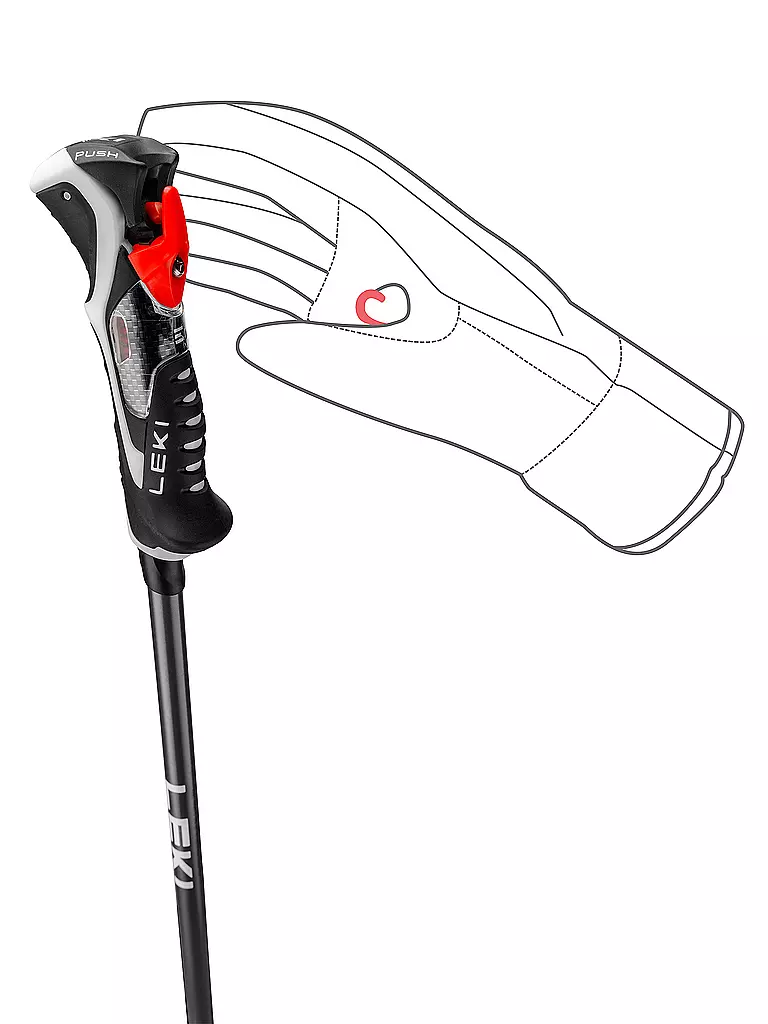 LEKI Skistöcke Carbon 14 3D schwarz