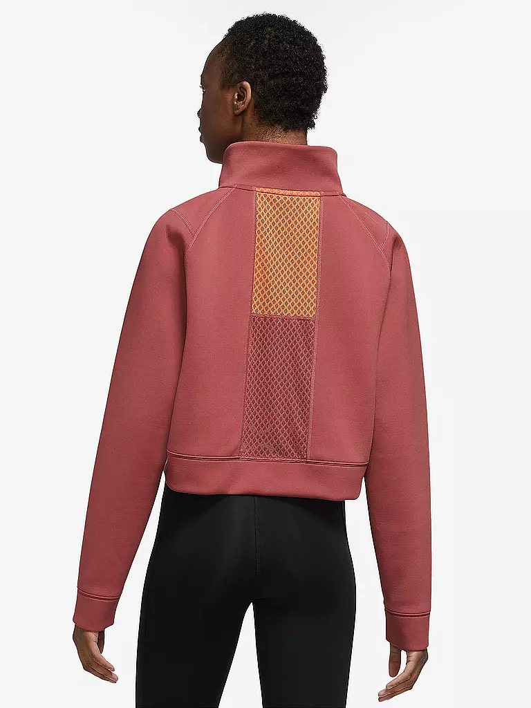 NIKE Damen Fitnesssweater Dri-FIT kupfer