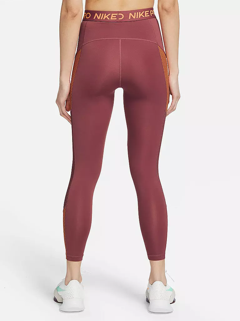 NIKE Damen Fitnesstight Dri-FIT Pro kupfer