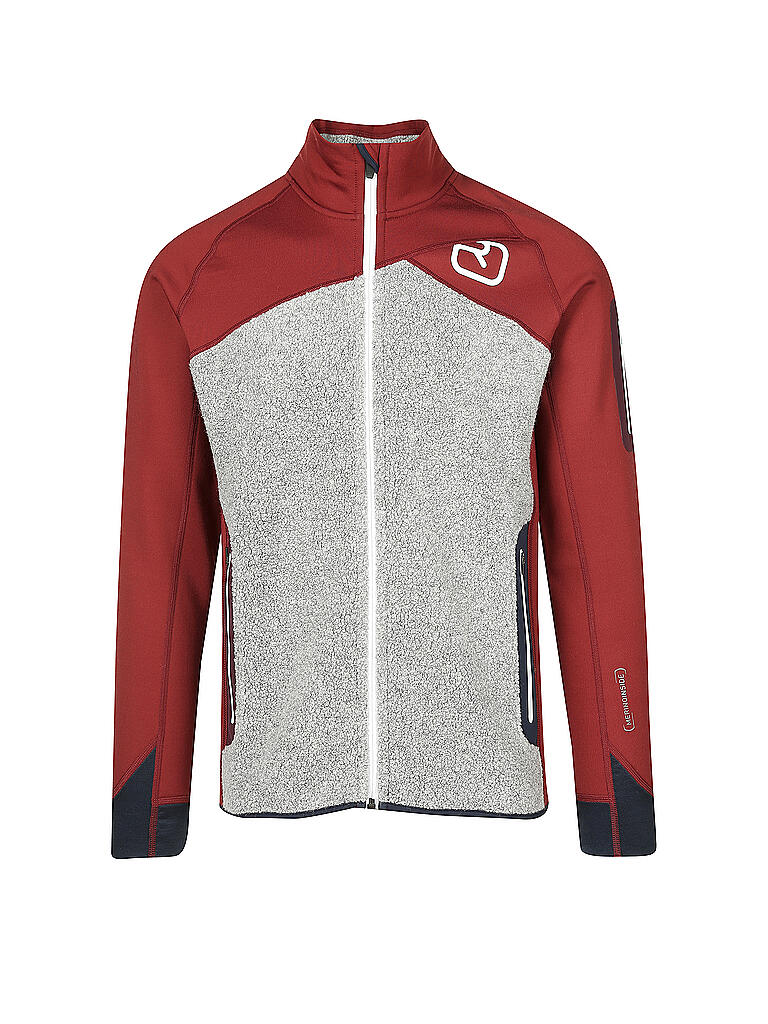 ORTOVOX Herren Fleecejacke Fleece Plus rot