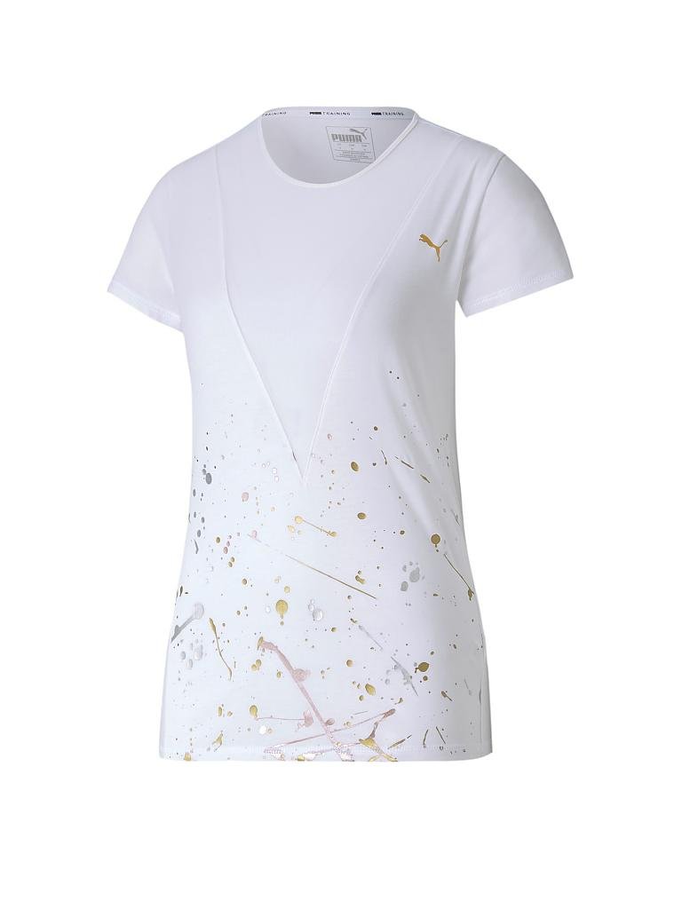 PUMA Damen Shirt Metal Splash Metallic weiß