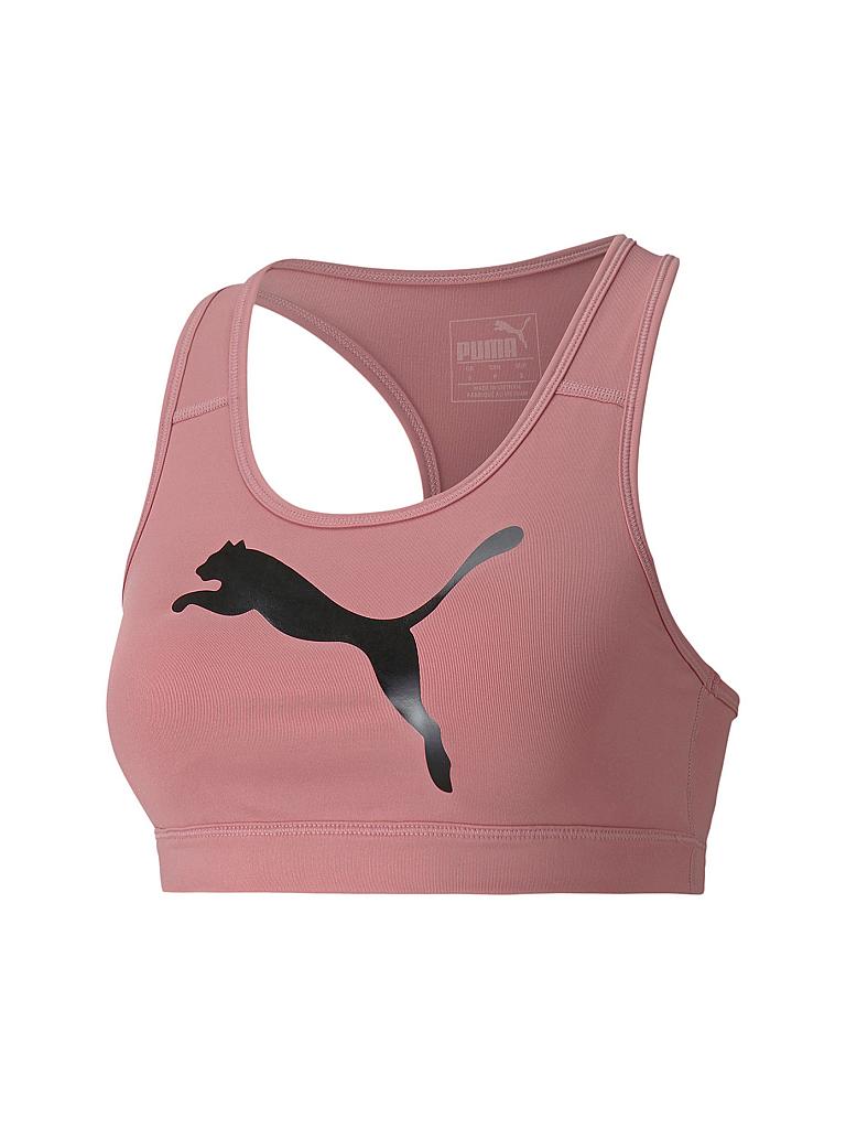 PUMA Damen Sport-BH 4Keep Logo Mid rosa