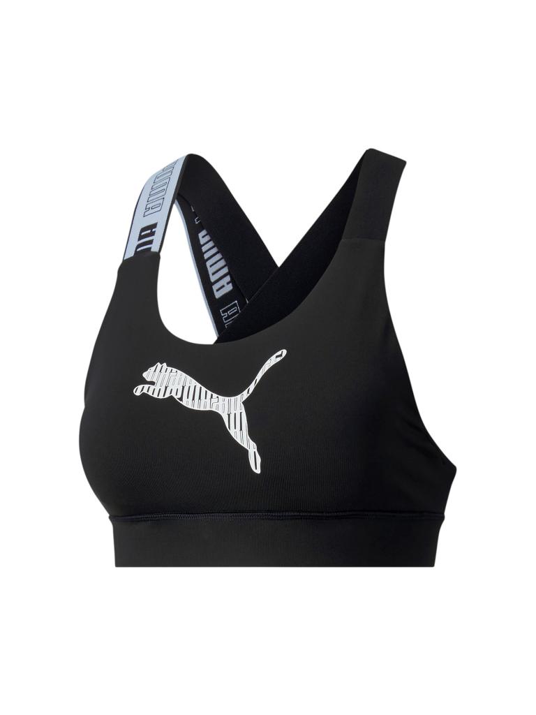 PUMA Damen Sport-BH Feel It Mid Support schwarz