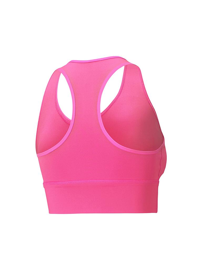 PUMA Damen Sport-BH Long Line Medium Support pink