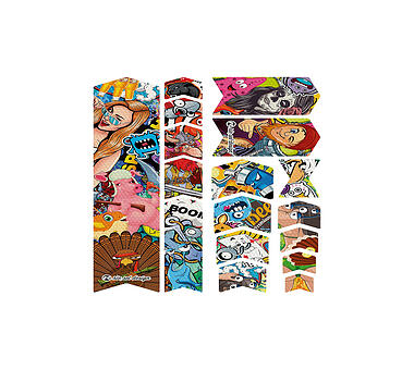 RIESEL DESIGN frame:TAPE 3000 Stickerbomb bunt