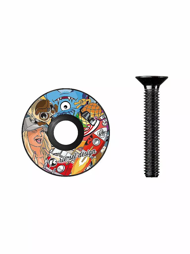 RIESEL DESIGN stem:cap Stickerbomb Eyecatcher bunt