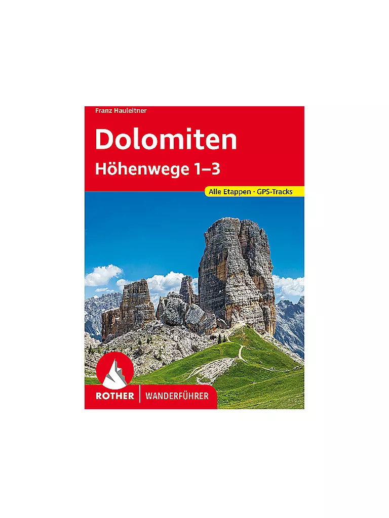 ROTHER Wanderführer Dolomiten Höhenwege 1-3 keine Farbe