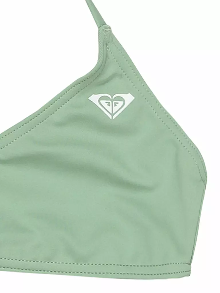 ROXY Mädchen Bikini Solid Active Tri Bra Set hellgrün