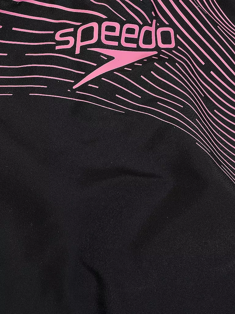 SPEEDO Mädchen Badeanzug Medley Logo Medalist schwarz