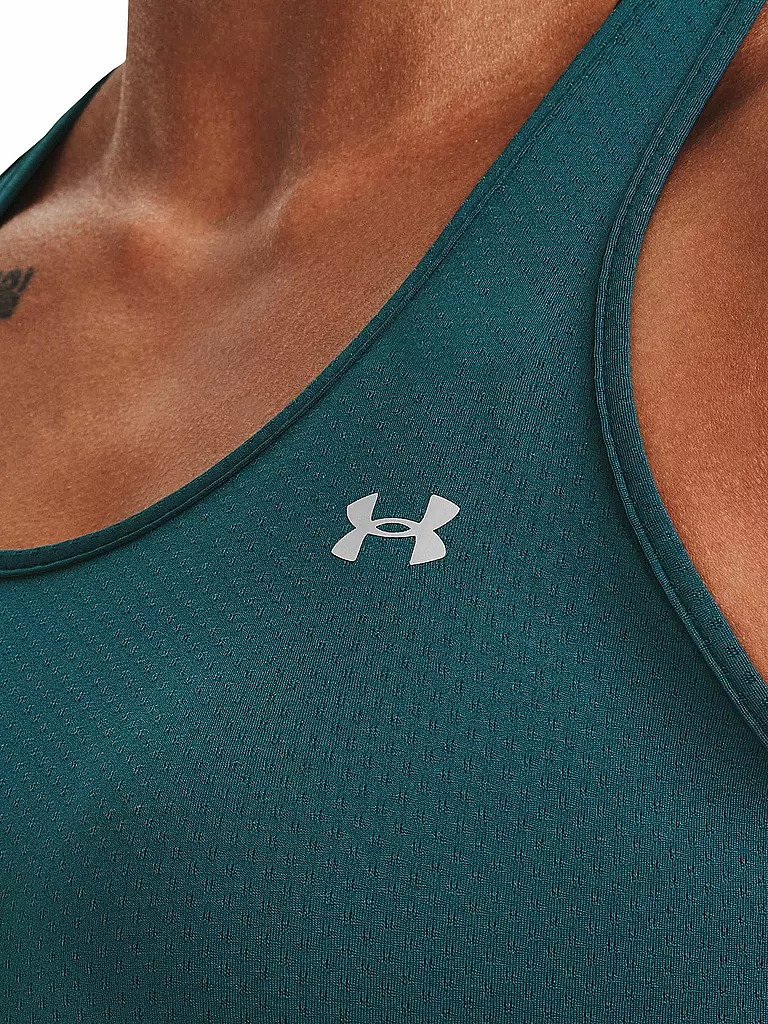UNDER ARMOUR Damen Fitnesstank HeatGear® Armour Racer dunkelgrün