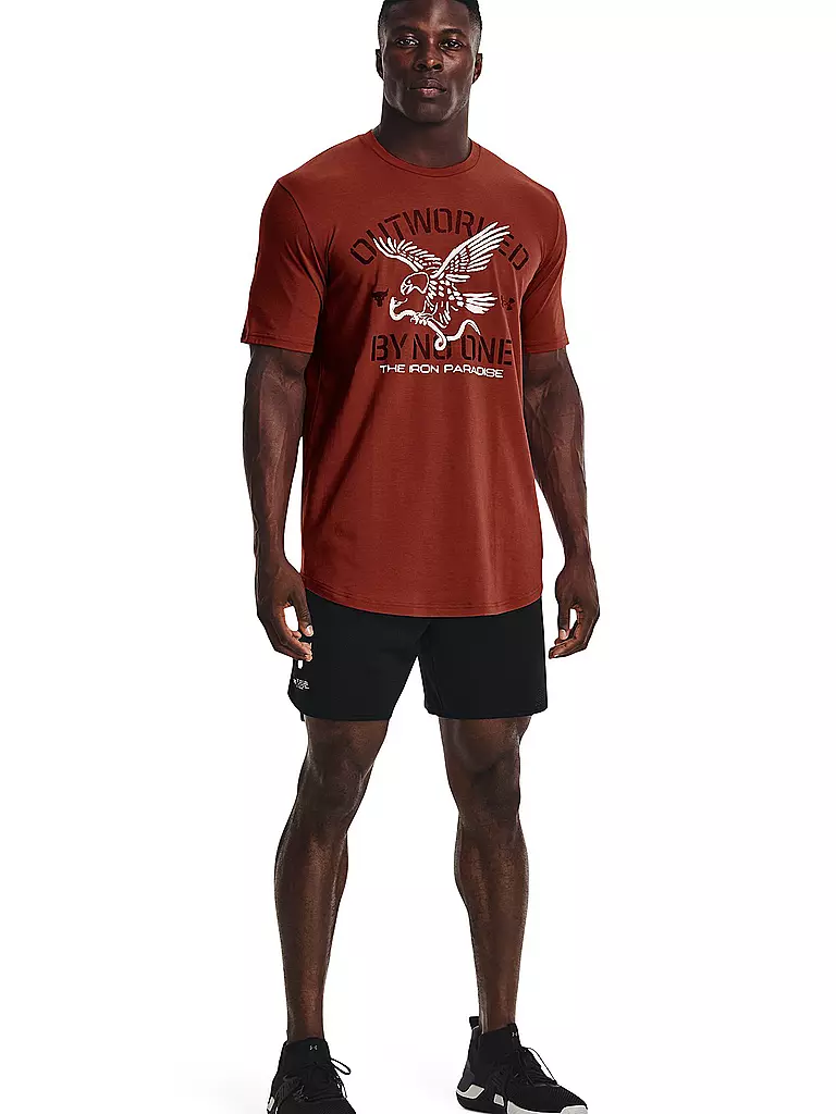 UNDER ARMOUR Herren T-Shirt UA Project Rock Outworked rot