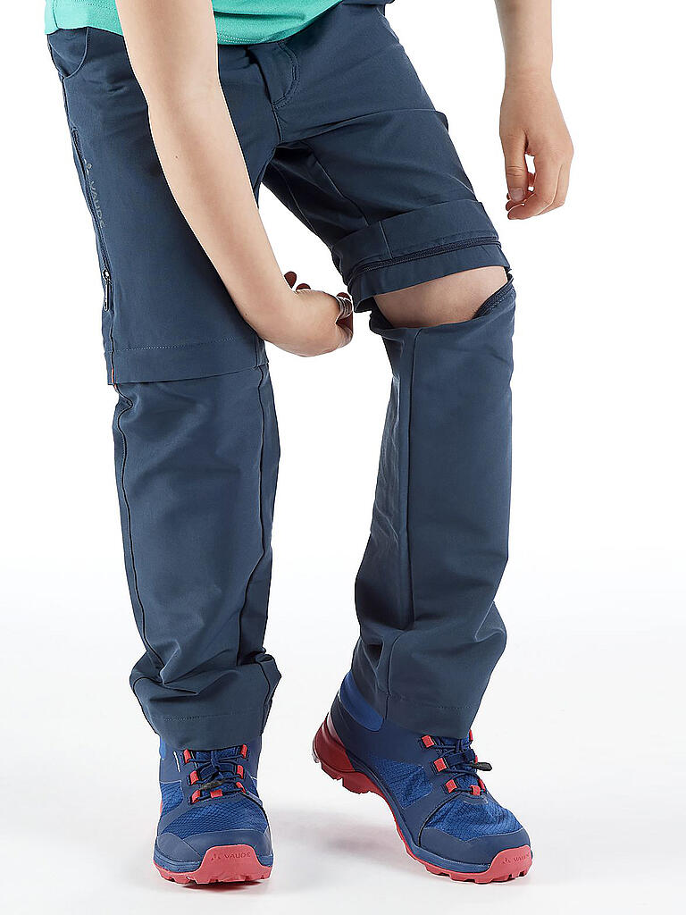 VAUDE Kinder ZipOff Hose Detective Stretch blau